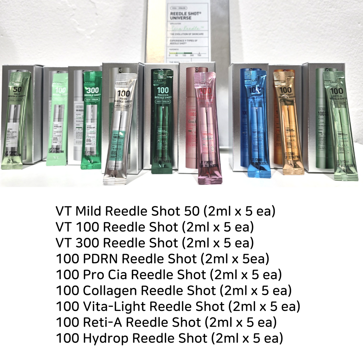 VT Costmetic Reddle Shot Universe Experience 2ml 9 Types x 5ea (Total – CoreToolbox
